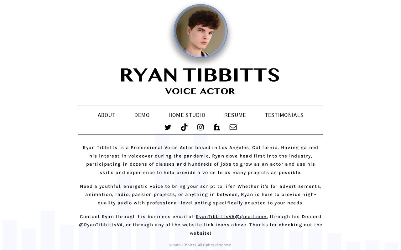 Ryan Tibbitts - Voice Actor